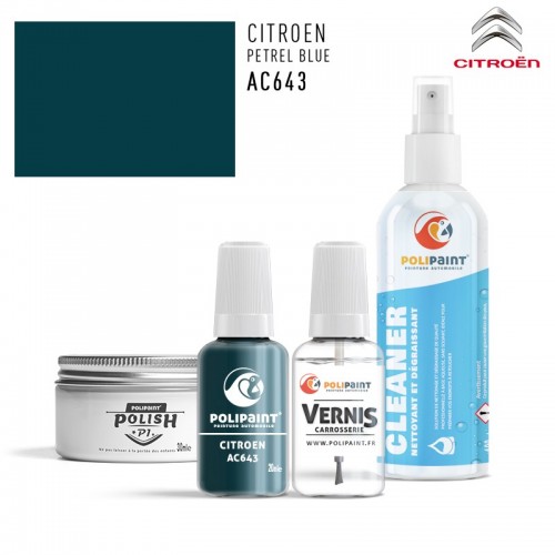 Citroen 2CV AC643 PETREL BLUE Stylo Retouche Peinture | Polipaint